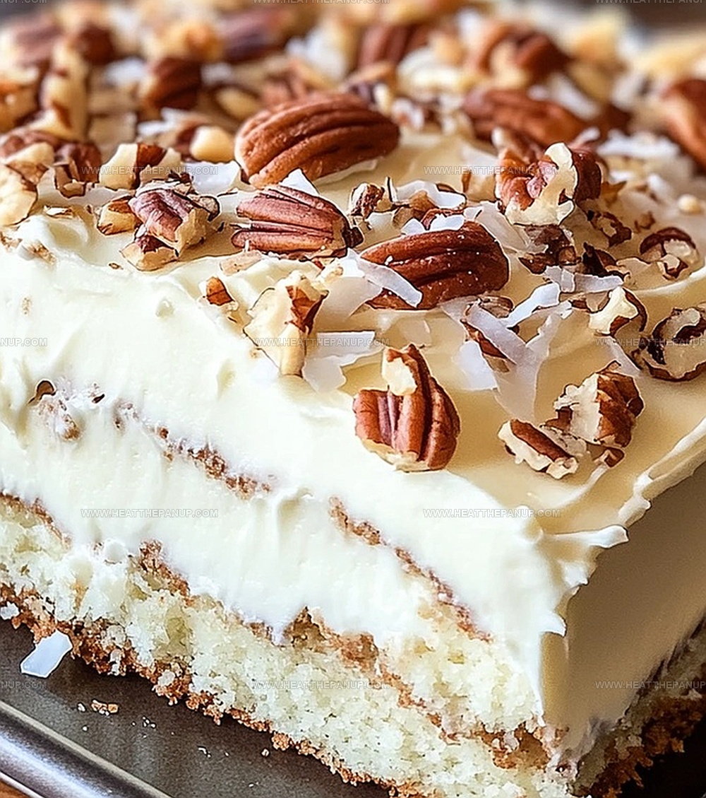 Easy Italian Cream Sheet Cake Recipe For Family Gatherings - Heat The ...